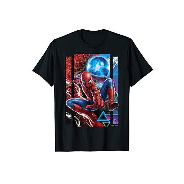 Tシャツ キャラクター ファッション トップス 海外モデル WEGVCKS6WY4 Marvel Spider-Man Far From Home Mysterio And Spidey Portrait T-Shirt海外限定品を迅速輸入...