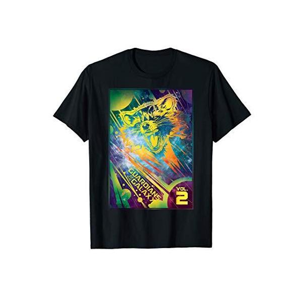 Tシャツ キャラクター ファッション トップス 海外モデル GP9MNH8DQ92 Marvel Guardians of the Galaxy Vol 2 Rocket Psychedelic T-Shirt海外限定品を迅速輸入！5〜15...