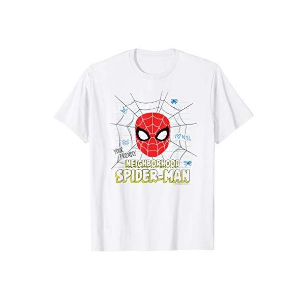 Tシャツ キャラクター ファッション トップス 海外モデル CYQNS5KZHAC Marvel Spider-Man Far From Home Mask Doodle T-Shirt海外限定品を迅速輸入！5〜15営業日にて発送します。商...