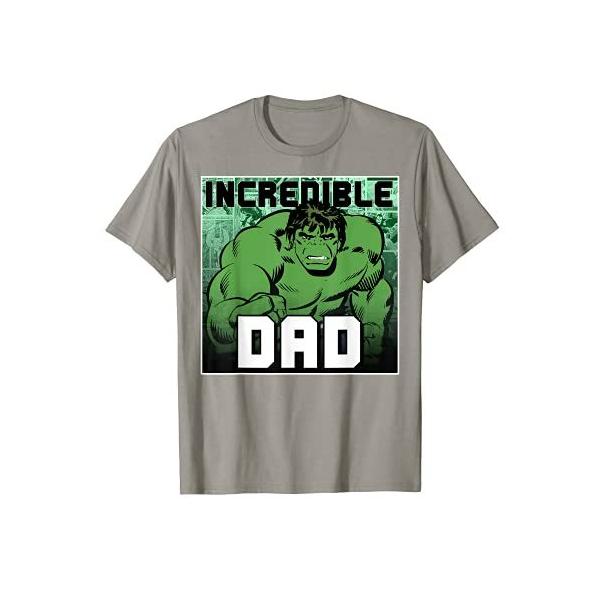 Tシャツ キャラクター ファッション トップス 海外モデル 4NZ7ENCE77V Marvel Hulk Father's Day Incredible Dad T-Shirt海外限定品を迅速輸入！5〜15営業日にて発送します。商品名（自...