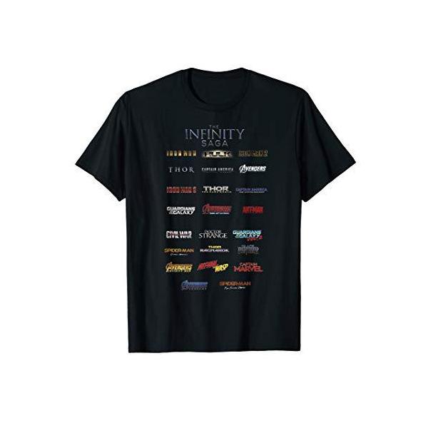 Tシャツ キャラクター ファッション トップス 海外モデル YPAMKGPXGEW Marvel The Infinity Saga Film Logo Stack T-Shirt海外限定品を迅速輸入！5〜15営業日にて発送します。商品名（...