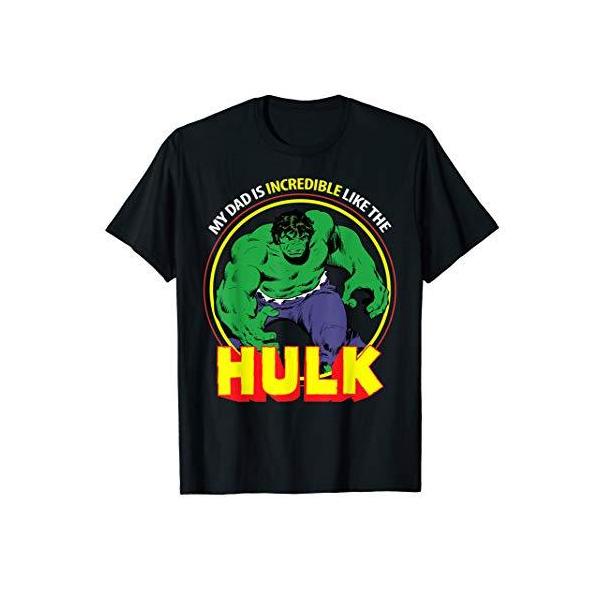 Tシャツ キャラクター ファッション トップス 海外モデル AGS8608QTCN Marvel My Dad Is Incredible Like Hulk Father's Day T-Shirt海外限定品を迅速輸入！5〜15営業日にて...