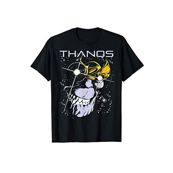 Tシャツ キャラクター ファッション トップス 海外モデル RAWB8BEMGPF Marvel Thanos Smirking In The Stars Comic Graphic T-Shirt T-Shirt海外限定品を迅速輸入！5〜...