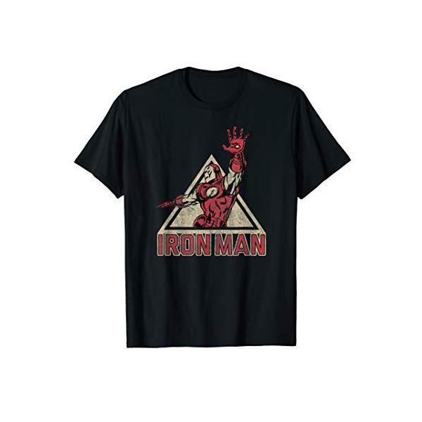 Tシャツ キャラクター ファッション トップス 海外モデル A2KREGTWVCV Marvel Iron Man Power Triangle Retro Vintage Graphic T-Shirt T-Shirt海外限定品を迅速輸入...