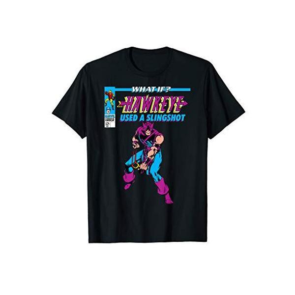 Tシャツ キャラクター ファッション トップス 海外モデル CBAYSZFSPJ5 Marvel What If Hawkeye Used A Slingshot Comic Cover T-Shirt海外限定品を迅速輸入！5〜15営業日に...