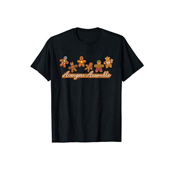 Tシャツ キャラクター ファッション トップス 海外モデル YEE6XG44895 Marvel Avengers Assemble Gingerbread Cookies Holiday T-Shirt海外限定品を迅速輸入！5〜15営業日...