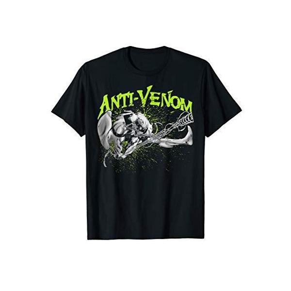 Tシャツ キャラクター ファッション トップス 海外モデル YXCYS0TN03Z Marvel Anti-Venom Green Splatter Web Swing Action Shot T-Shirt海外限定品を迅速輸入！5〜15営...