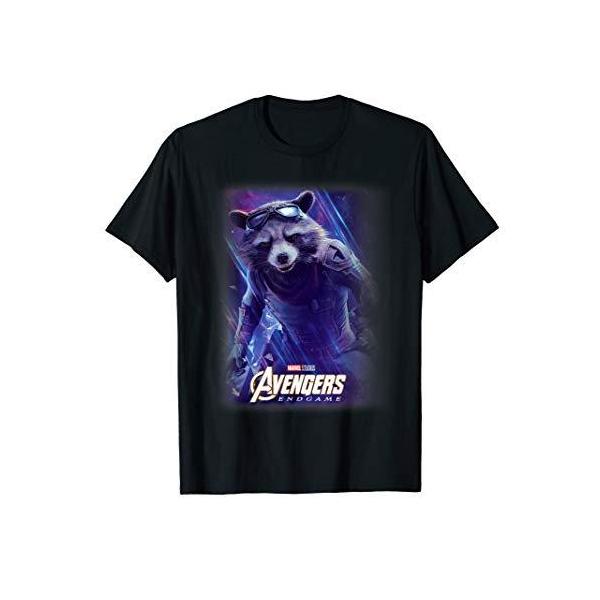 Tシャツ キャラクター ファッション トップス 海外モデル EYENJFW4QC8 Marvel Avengers Endgame Rocket Raccoon Galactic Space Poster T-Shirt海外限定品を迅速輸入...