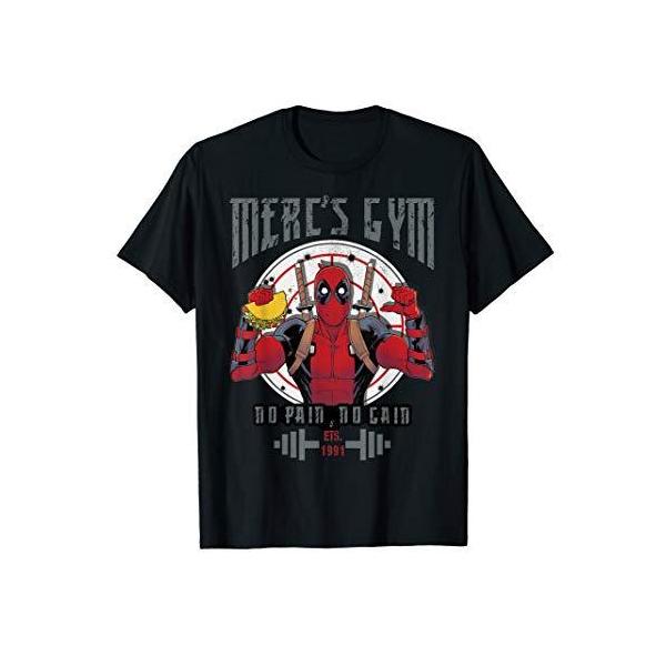Tシャツ キャラクター ファッション トップス 海外モデル EVADPXA8CZC Marvel Deadpool Merc's Gym No Pain No Gain T-Shirt海外限定品を迅速輸入！5〜15営業日にて発送します。商品...