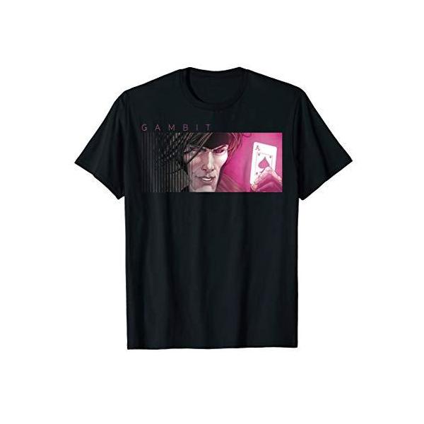Tシャツ キャラクター ファッション トップス 海外モデル A81T8KFE7HE Marvel X-Men Gambit Ace of Spades Graphic T-Shirt T-Shirt海外限定品を迅速輸入！5〜15営業日にて発...