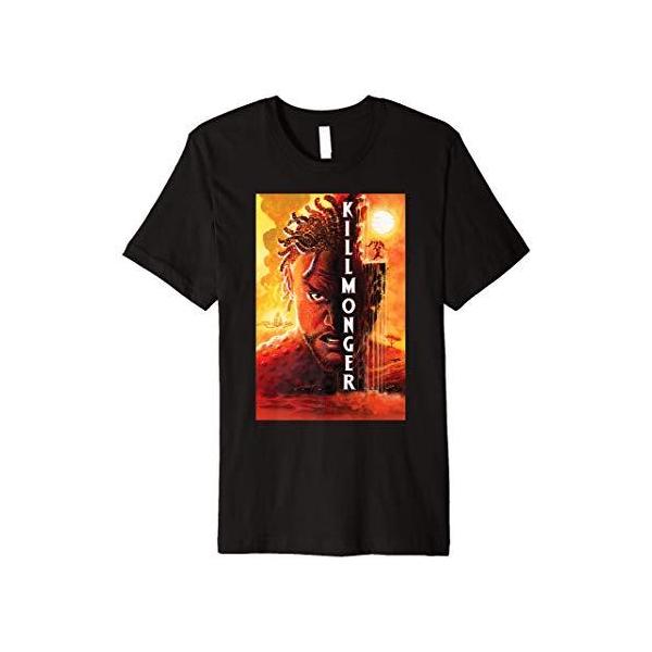 Tシャツ キャラクター ファッション トップス 海外モデル EAY7DSRX154 Marvel Comixology Killmonger Revenge Comic Book Cover Premium T-Shirt海外限定品を迅速輸...