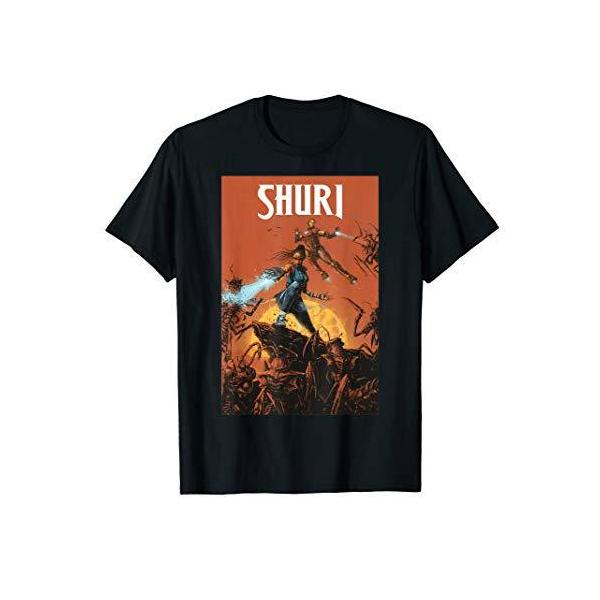 Tシャツ キャラクター ファッション トップス 海外モデル C42PDEZRE47 Marvel Comixology Shuri And Iron Man Comic Book Cover T-Shirt海外限定品を迅速輸入！5〜15営業...