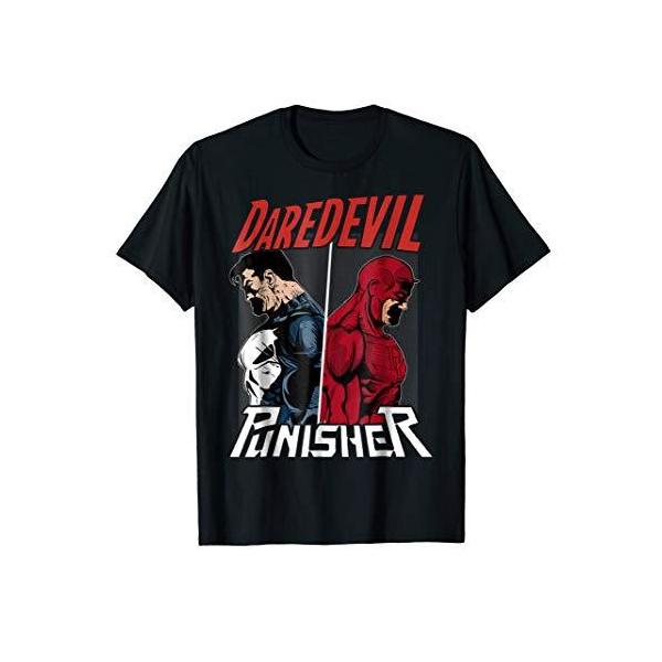 マーベル Marvel デアデビル パニッシャー 半袖Tシャツ レディース 【Sサイズ】 ブラック ファッション トップス アメリカTシャツ キャラクター ファッション トップス 海外モデル 8SDJVK776E1 Marvel Dared...
