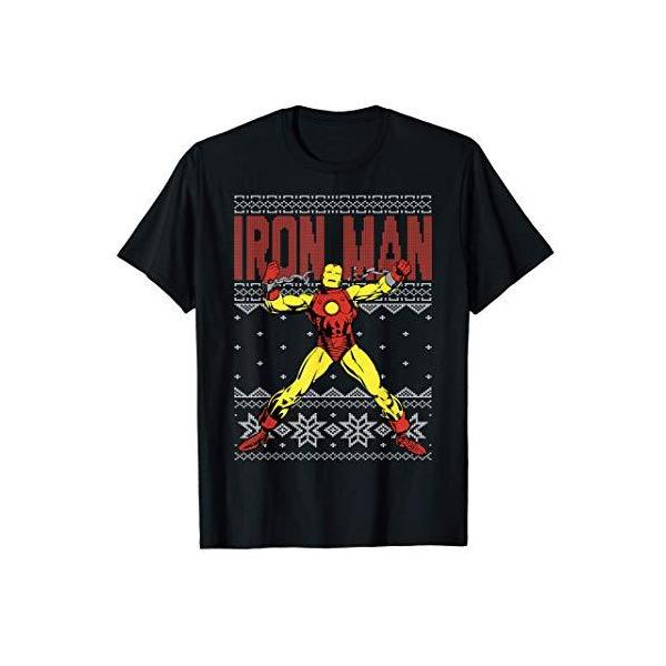Tシャツ キャラクター ファッション トップス 海外モデル 2TQ7JP959G3 Marvel Iron Man Ugly Christmas Sweater Graphic T-Shirt T-Shirt海外限定品を迅速輸入！5〜15営...