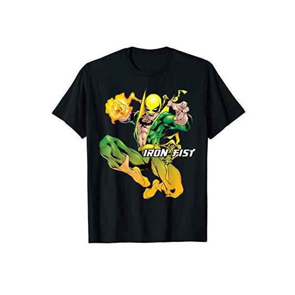 Tシャツ キャラクター ファッション トップス 海外モデル 2WZ4120MF0N Marvel Iron Fist Action Shot Portrait T-Shirt海外限定品を迅速輸入！5〜15営業日にて発送します。商品名（自動翻...