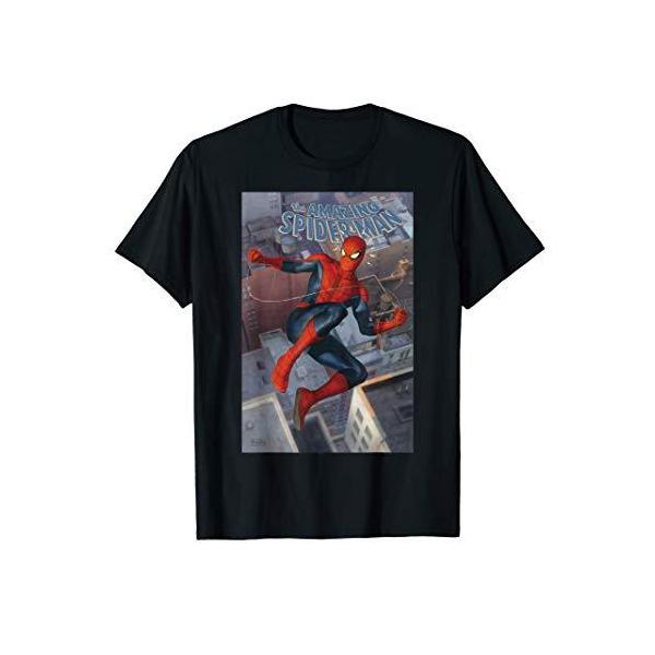 Tシャツ キャラクター ファッション トップス 海外モデル ERF3HGWQ0AY Marvel Comixology Spider-Man Aunt May In Danger Comic Cover T-Shirt海外限定品を迅速輸入！...