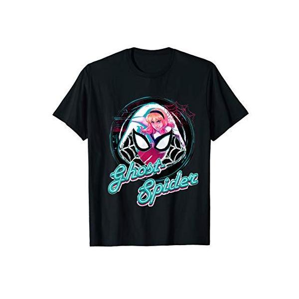 Tシャツ キャラクター ファッション トップス 海外モデル YVZGKYSEWWR Marvel Rising Secret Warriors Ghost-Spider Portrait Badge T-Shirt海外限定品を迅速輸入！5〜...