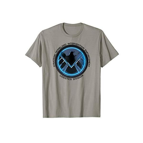 Tシャツ キャラクター ファッション トップス 海外モデル 4HAWJXJE0TD Marvel Comics Retro S.H.I.E.L.D Logistics Logo T-Shirt海外限定品を迅速輸入！5〜15営業日にて発送しま...
