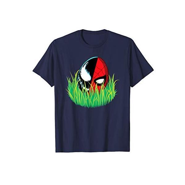 マーベル Maevel スパイダーマン ヴェノム イースターエッグ 半袖Tシャツ キッズ6-6x 【日本サイズ110-120相当】 ネイビー ファッション トップス アメリカTシャツ キャラクター ファッション トップス 海外モデル 4SY...