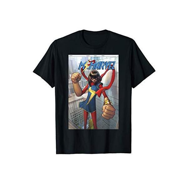 Tシャツ キャラクター ファッション トップス 海外モデル AW39BZAYP5W Marvel Comixology Ms.Marvel 5 Year Issue Comic Book Cover T-Shirt海外限定品を迅速輸入！5〜...