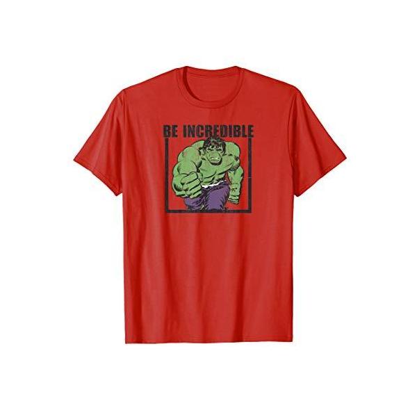 Tシャツ キャラクター ファッション トップス 海外モデル PTVB286MSNW Marvel Comics Retro Classic Hulk Be Incredible Vintage Logo T-Shirt海外限定品を迅速輸入！...