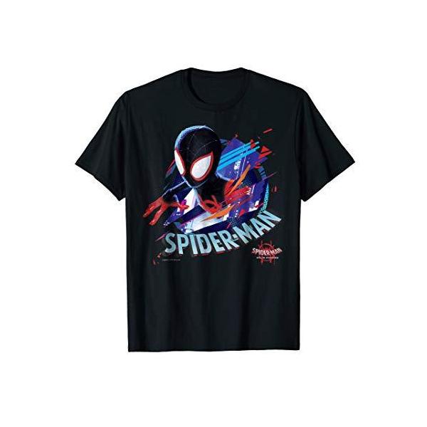 Tシャツ キャラクター ファッション トップス 海外モデル A1Y9PDNYFPW Marvel Spider-Man Spiderverse Neon Split Graphic T-Shirt T-Shirt海外限定品を迅速輸入！5〜1...
