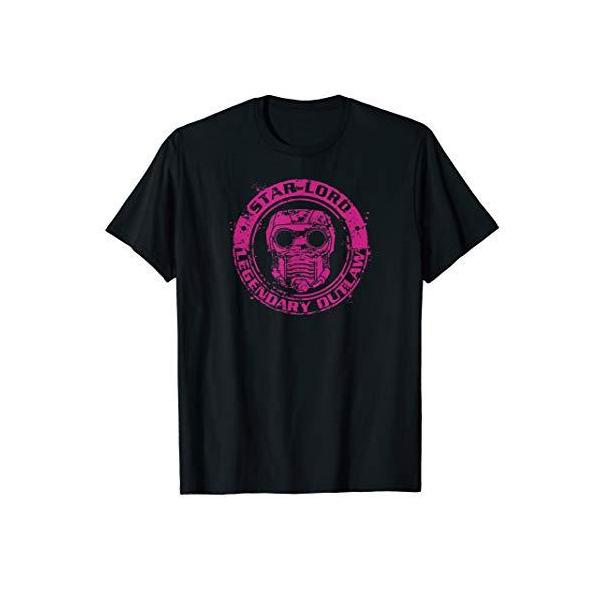 Tシャツ キャラクター ファッション トップス 海外モデル WYP5BT7P0W9 Marvel Guardians of the Galaxy Star-Lord Spray Paint Badge T-Shirt海外限定品を迅速輸入！5...