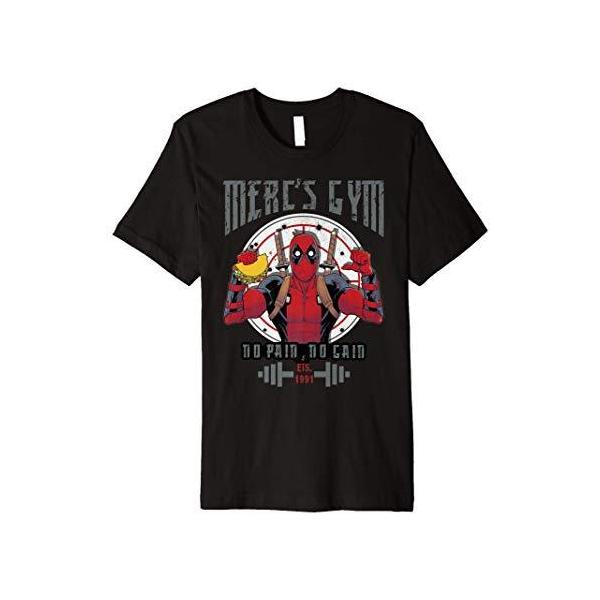 Tシャツ キャラクター ファッション トップス 海外モデル WWBH0T46R8A Marvel Deadpool Merc's Gym No Pain No Gain Premium T-Shirt海外限定品を迅速輸入！5〜15営業日にて...