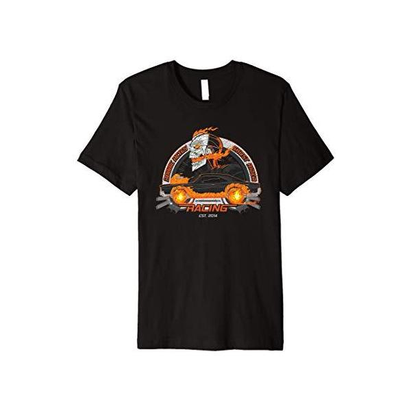 Tシャツ キャラクター ファッション トップス 海外モデル EAJ6TT9NGZT Marvel Ghost Rider Hell Car Robbie Reyes Racing Premium T-Shirt海外限定品を迅速輸入！5〜15...