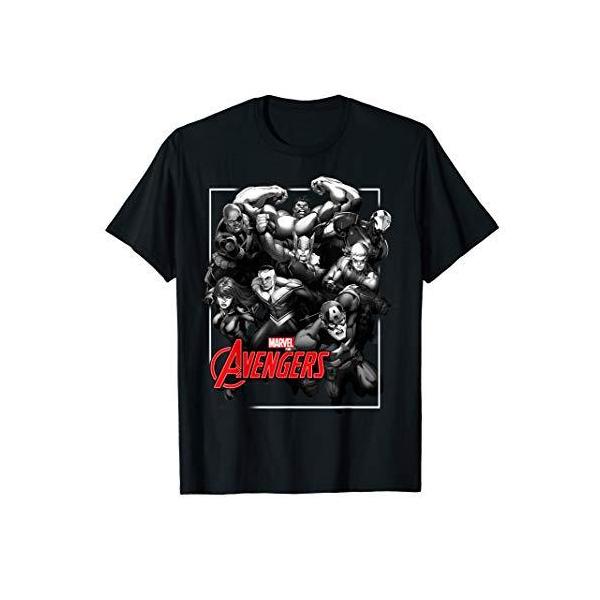 Tシャツ キャラクター ファッション トップス 海外モデル WM77G67C8X3 Marvel The Avengers Assemble Group Shot Family Photo T-Shirt T-Shirt海外限定品を迅速輸入...