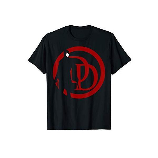 マーベル Marvel デアデビル シルエット ロゴ 半袖Tシャツ メンズ 【Sサイズ】 ブラック ファッション トップス アメリカTシャツ キャラクター ファッション トップス 海外モデル Y2SG5NV4QD2 Marvel Dared...