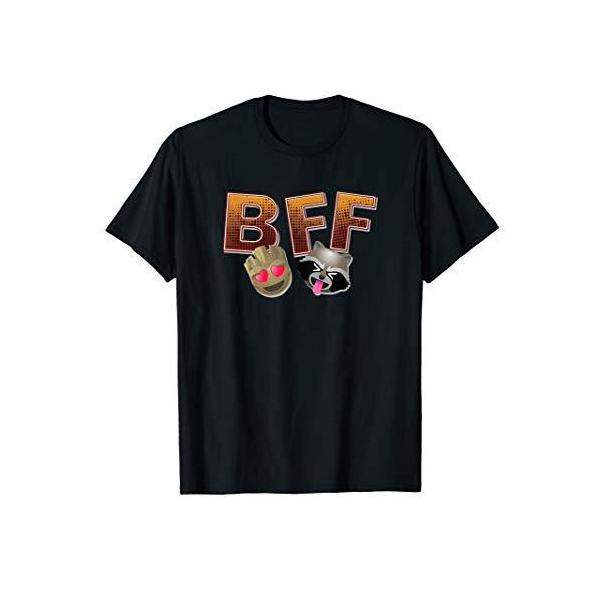 Tシャツ キャラクター ファッション トップス 海外モデル 8N1GEFGC39G Marvel Guardians of the Galaxy Groot and Rocket Raccoon BFF T-Shirt海外限定品を迅速輸入！...