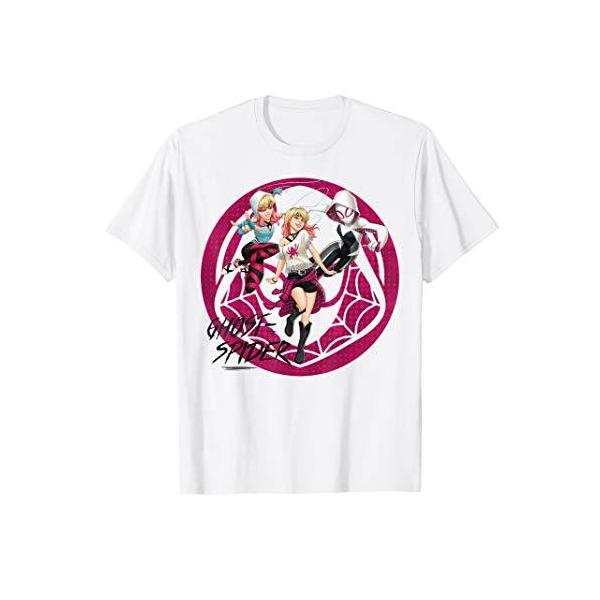 Tシャツ キャラクター ファッション トップス 海外モデル CGZ0WWPRF46 Marvel Rising Secret Warriors Ghost-Spider Collage Logo T-Shirt海外限定品を迅速輸入！5〜15...