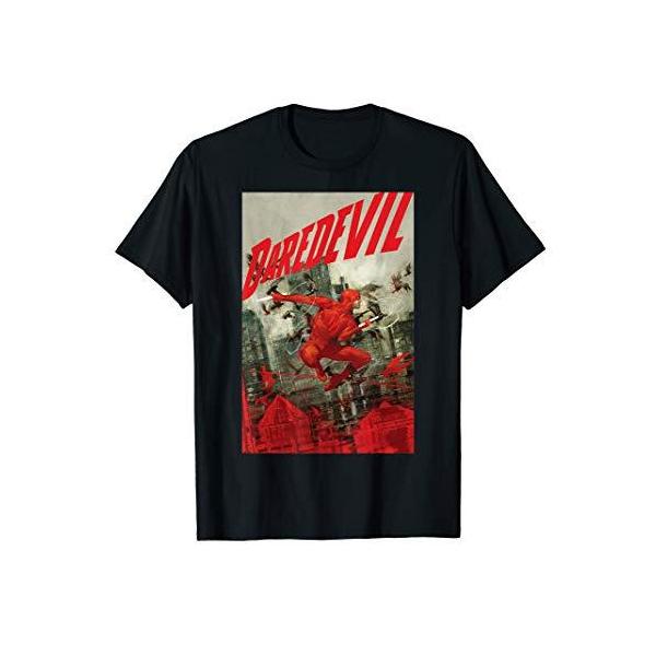 マーベル Marvel コミクソロジー デアデビル コミックカバー 半袖Tシャツ レディース 【Sサイズ】 ブラック ファッション トップス アメリカTシャツ キャラクター ファッション トップス 海外モデル ENWD3RDKYSZ Mar...