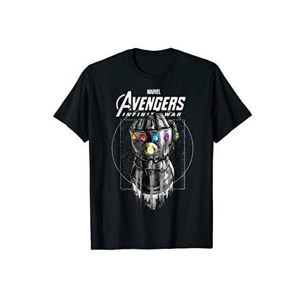 Tシャツ キャラクター ファッション トップス 海外モデル 8DJCB4ANZ75 Marvel Infinity War Geo Gauntlet Drawing Graphic T-Shirt T-Shirt海外限定品を迅速輸入！5〜1...
