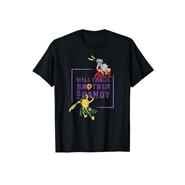 Tシャツ キャラクター ファッション トップス 海外モデル RGNK4REJJ8B Marvel Loki and Thor Chibi Halloween T-Shirt海外限定品を迅速輸入！5〜15営業日にて発送します。商品名（自動翻訳...