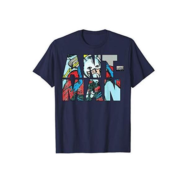 Tシャツ キャラクター ファッション トップス 海外モデル TRVS24SV7YQ Marvel Comics Retro Classic Ant-Man Comic Letter Fill Logo T-Shirt海外限定品を迅速輸入！5...