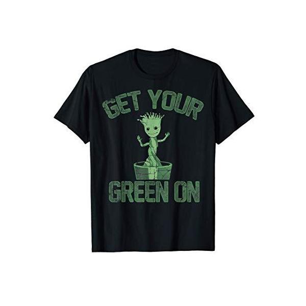 Tシャツ キャラクター ファッション トップス 海外モデル 6RK5GWP1388 Marvel Guardians of the Galaxy St. Patricks' Day Groot T-Shirt海外限定品を迅速輸入！5〜15営...