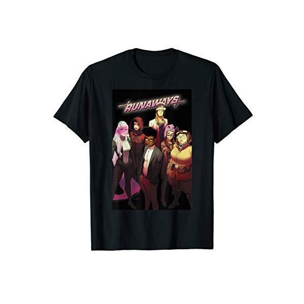 Tシャツ キャラクター ファッション トップス 海外モデル MQE11X1D761 Marvel Comixology Runaways The Gibborum Comic Cover T-Shirt海外限定品を迅速輸入！5〜15営業日に...