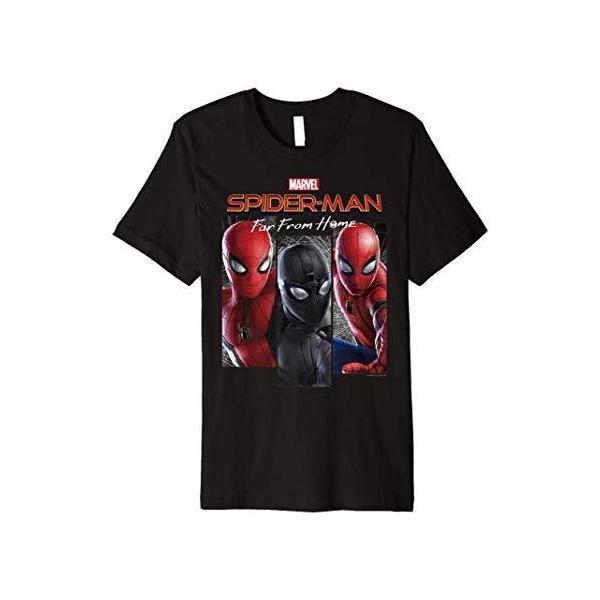 Tシャツ キャラクター ファッション トップス 海外モデル RDS1WRKBF7M Marvel Spider-Man Far From Home Suit Panel Logo Premium T-Shirt海外限定品を迅速輸入！5〜15...