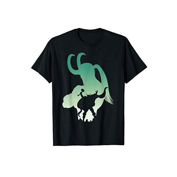 Tシャツ キャラクター ファッション トップス 海外モデル G611H49A5MG Marvel Loki and Thor Silhouette Brothers Graphic T-Shirt T-Shirt海外限定品を迅速輸入！5〜1...
