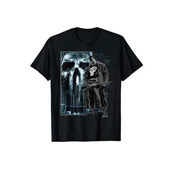 Tシャツ キャラクター ファッション トップス 海外モデル WZT1PCZVBWG Marvel Comics Retro Classic The Punisher Bullet Storm Skull T-Shirt海外限定品を迅速輸入！...
