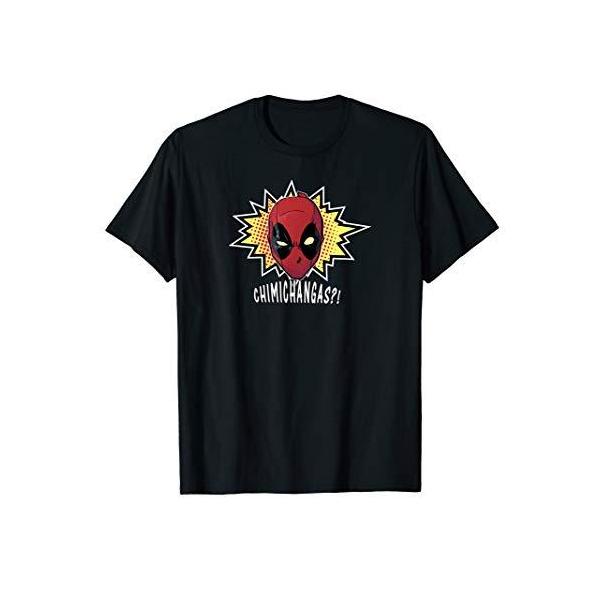 Tシャツ キャラクター ファッション トップス 海外モデル 45WP61VSMQH Marvel Deadpool Chimichangas Graphic Center Comic Logo T-Shirt海外限定品を迅速輸入！5〜15営...