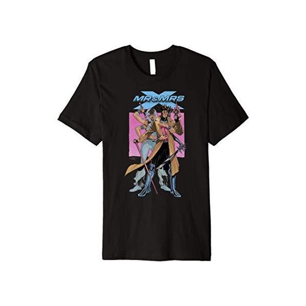 Tシャツ キャラクター ファッション トップス 海外モデル TJET2CT3WYF Marvel Comixology Mr. &amp; Mrs. X Spiral Jumps In Comic Cover Premium T-Shirt...
