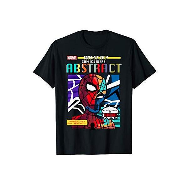 Tシャツ キャラクター ファッション トップス 海外モデル 2ZWNM3BCBRC Marvel What If? Comics Were Abstract Spider-Man Comic Cover T-Shirt海外限定品を迅速輸入！...