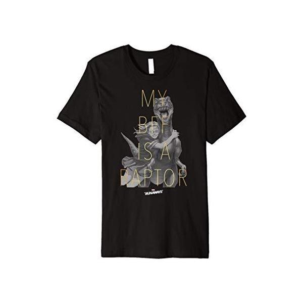 Tシャツ キャラクター ファッション トップス 海外モデル 6E3ZTVCNRKR Marvel Runaways Gertrude Yorkes Old Lace BFF Raptor Premium T-Shirt海外限定品を迅速輸入！...
