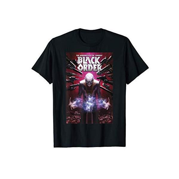 Tシャツ キャラクター ファッション トップス 海外モデル 4NVHVTPSN10 Marvel Comixology Black Order Ebony Maw Comic Book Cover T-Shirt海外限定品を迅速輸入！5〜1...