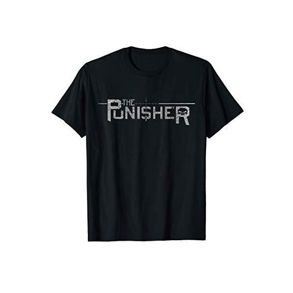Tシャツ キャラクター ファッション トップス 海外モデル RW8E8VMR62C Marvel The Punisher Target In Sight Logo Graphic T-Shirt T-Shirt海外限定品を迅速輸入！5〜1...