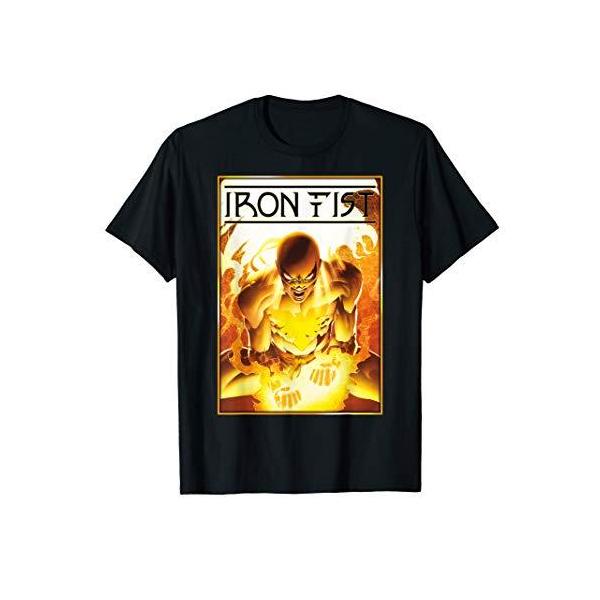 Tシャツ キャラクター ファッション トップス 海外モデル PHPPBW3KR2W Marvel Comics Retro Classic Iron Fist Flame Comic Cover T-Shirt海外限定品を迅速輸入！5〜15...