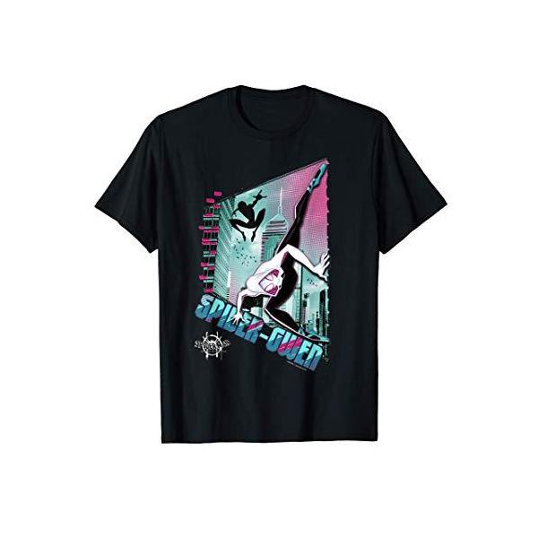 Tシャツ キャラクター ファッション トップス 海外モデル 0HN7D9B35P0 Marvel Spider-Man Spiderverse Spider-Gwen City Pose T-Shirt海外限定品を迅速輸入！5〜15営業日に...